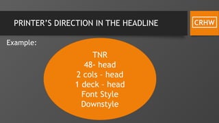 Copyreading and Headline Writing Lesson for Campus Journalism | PPTX