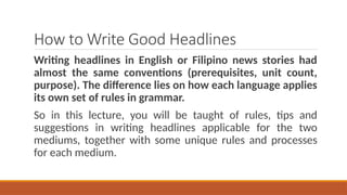 Copyreading-Filipino pagsasanay.powerpoint presentationptx | PPTX