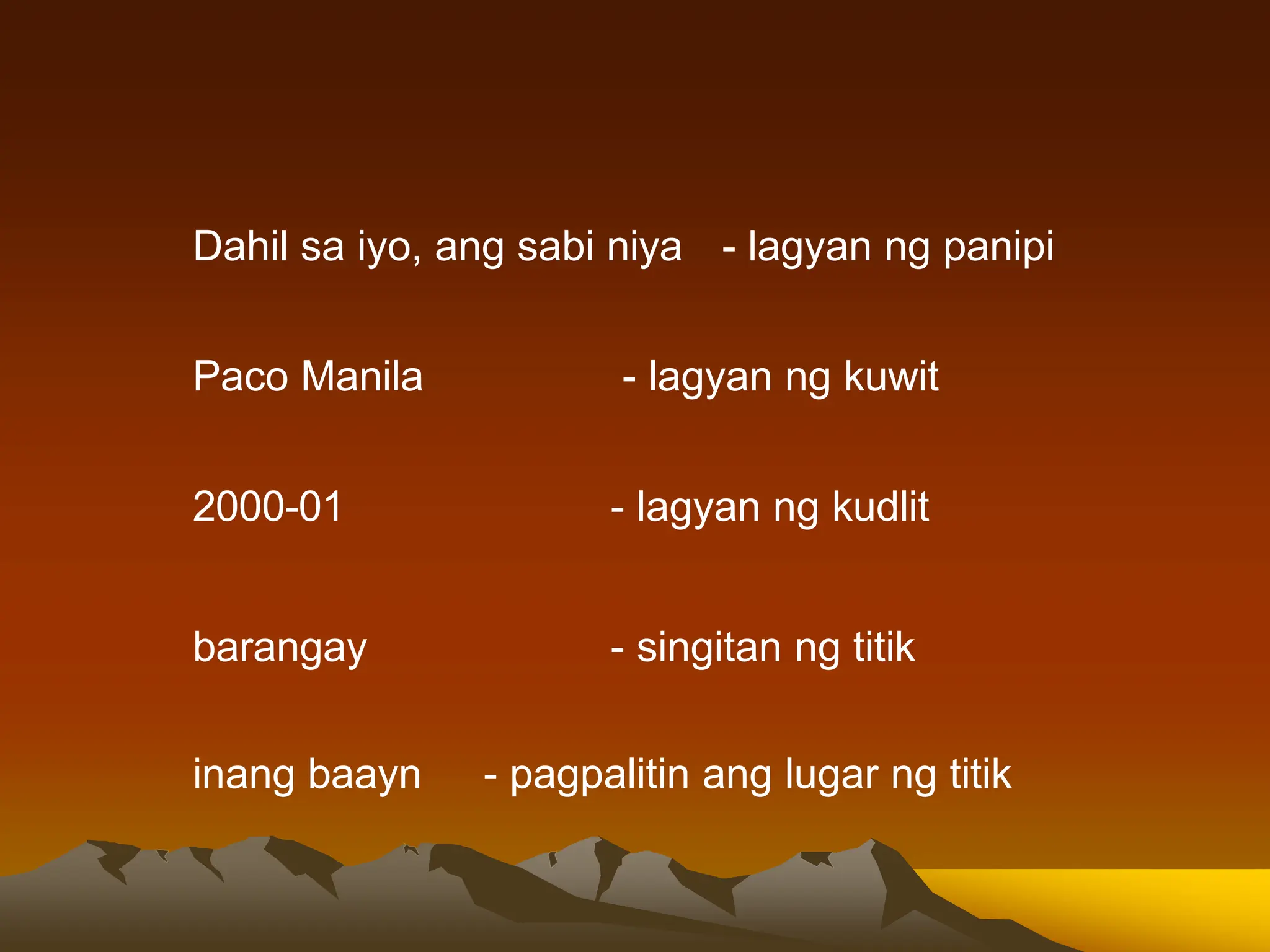 copyreading - symbols - filipino.pptx