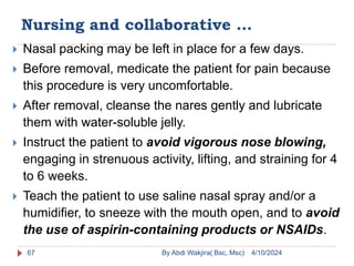 Nursing management of patient with Respiratory DO.pptx | Ear, Nose and ...