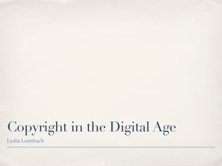 Copyright in the Digital Age | KEY