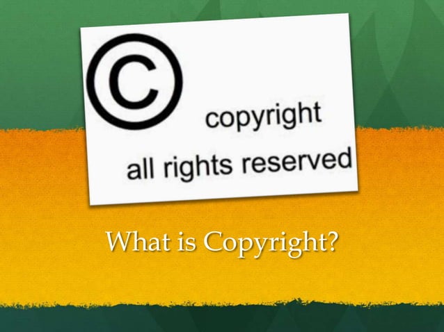 IP, Copyright and Creative Commons | PPT