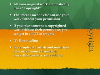 IP, Copyright and Creative Commons | PPTX
