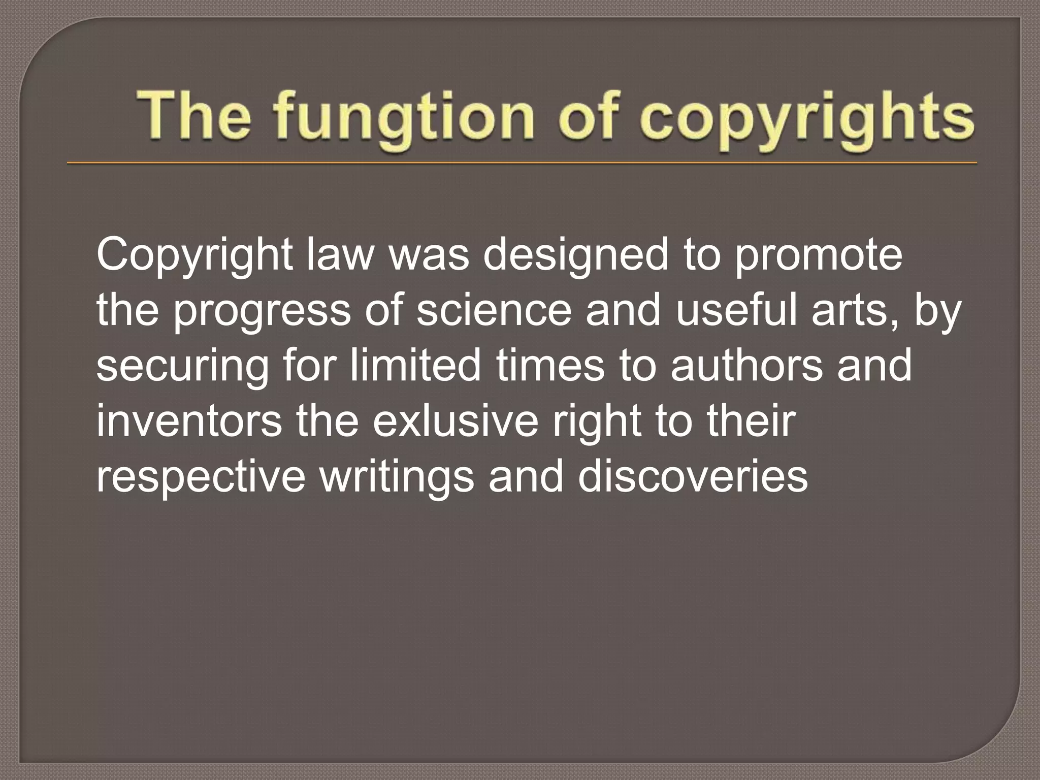 Copyright | PPTX | Law