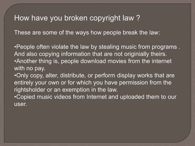 Copyright | PPTX | Law