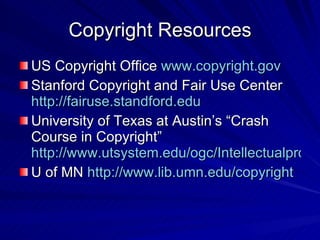 Copyright and Fair Use | PPT