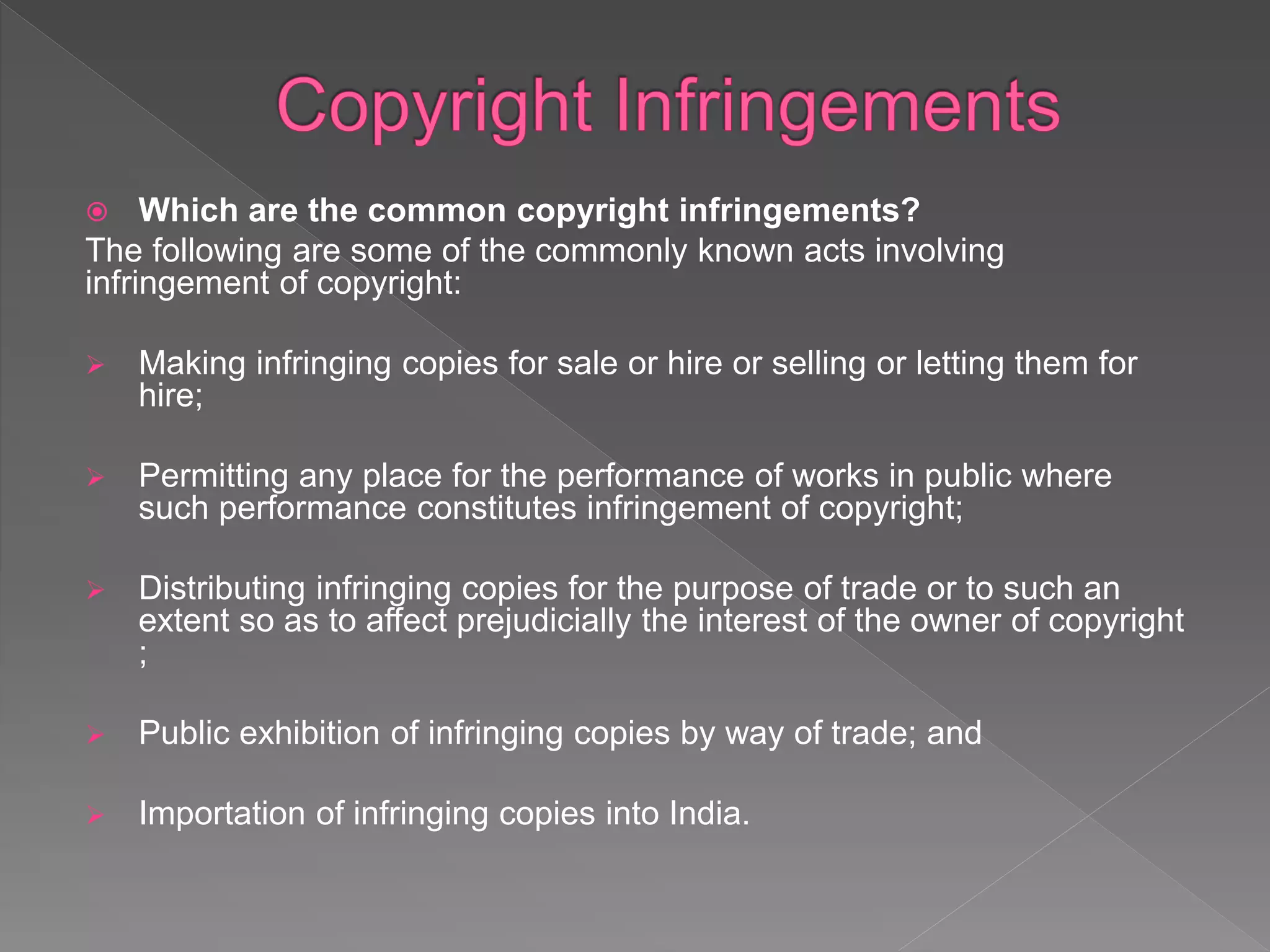 Copyright Laws In India | PPTX