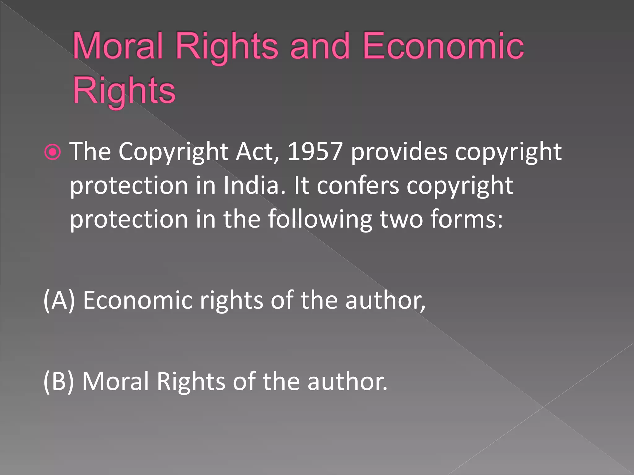 Copyright Laws In India | PPTX