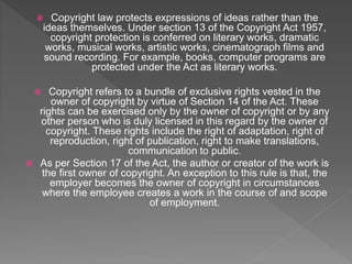 Copyright Laws In India | PPTX