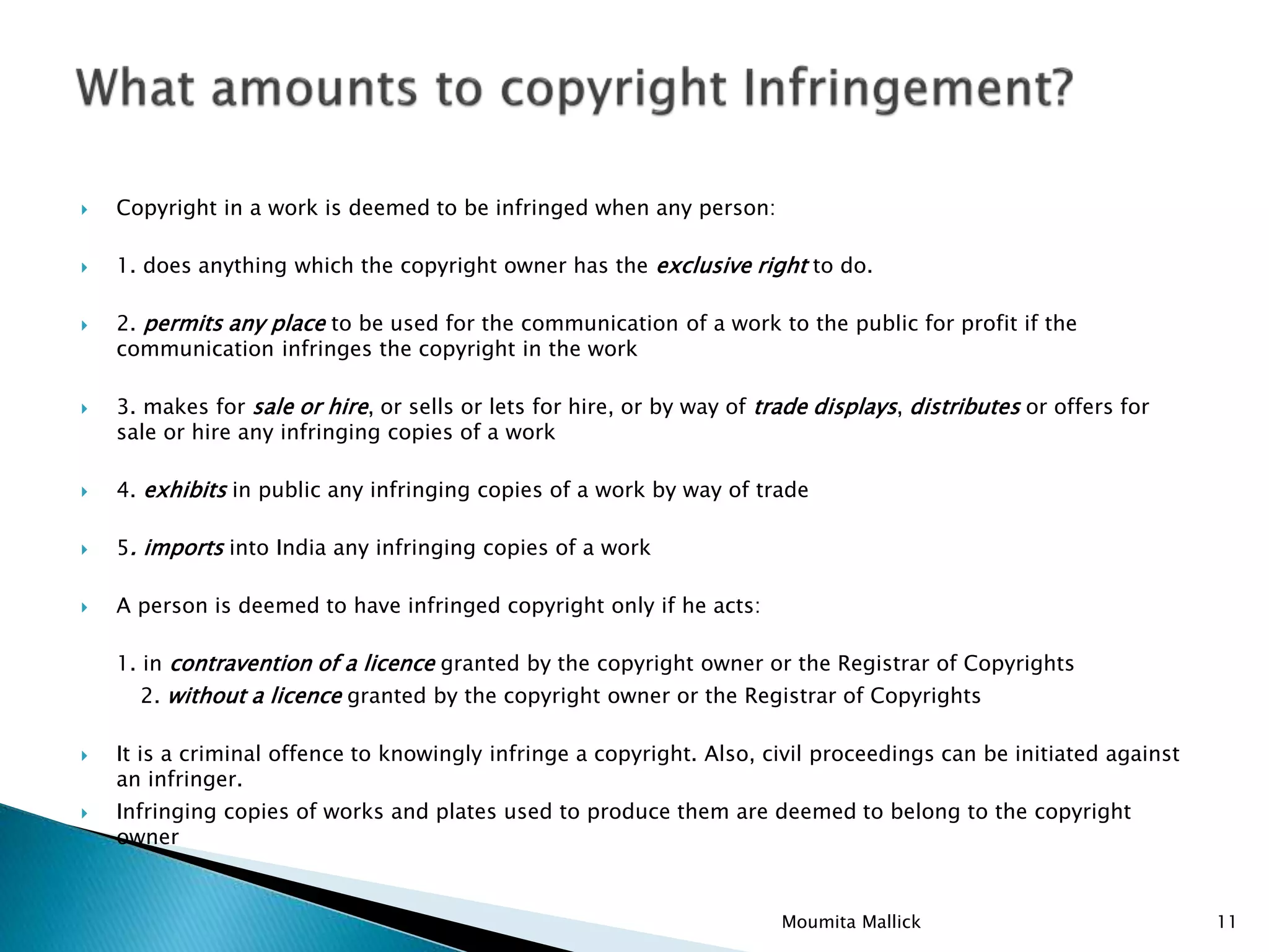 Copyright in Short | PPTX