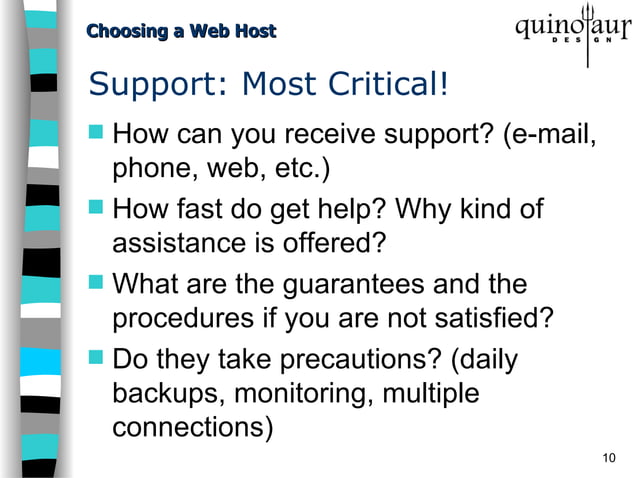 Copyright, 1999 © Quinotaur Design. All rights reserved. | PPT