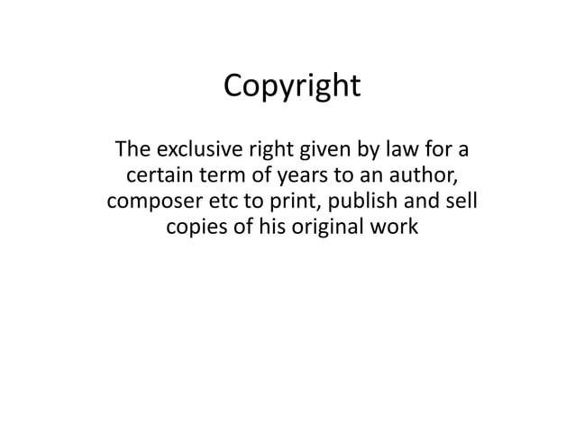 Copyright | PPT