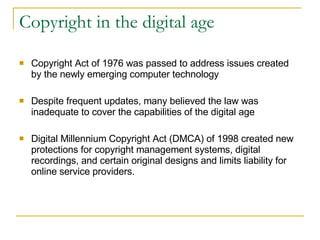 Copyright And The Internet | PPT