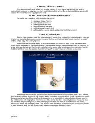 Copyright Basics Outline | PDF