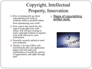 Copyright, Intellectual Property, Innovation | PPT
