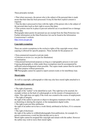 Copyright for photographs guide | PDF