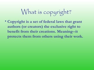Copyright Presentation | PPT