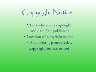 Copyright Presentation | PPT