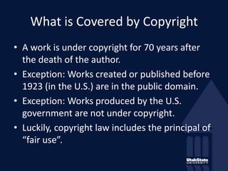 Copyright: Regional Campuses and Distance Education | PPT