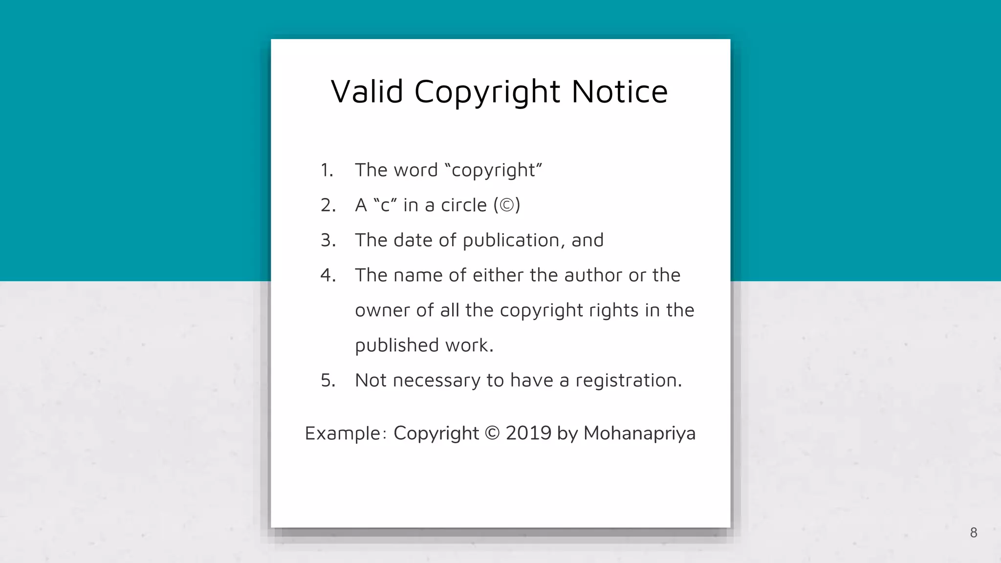 The Critical role of Copyright | PPT