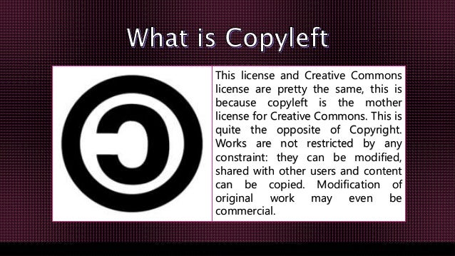 Copyright vs Copyleft