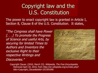 Copyright 101 - davisu05a2 | PPT | Law