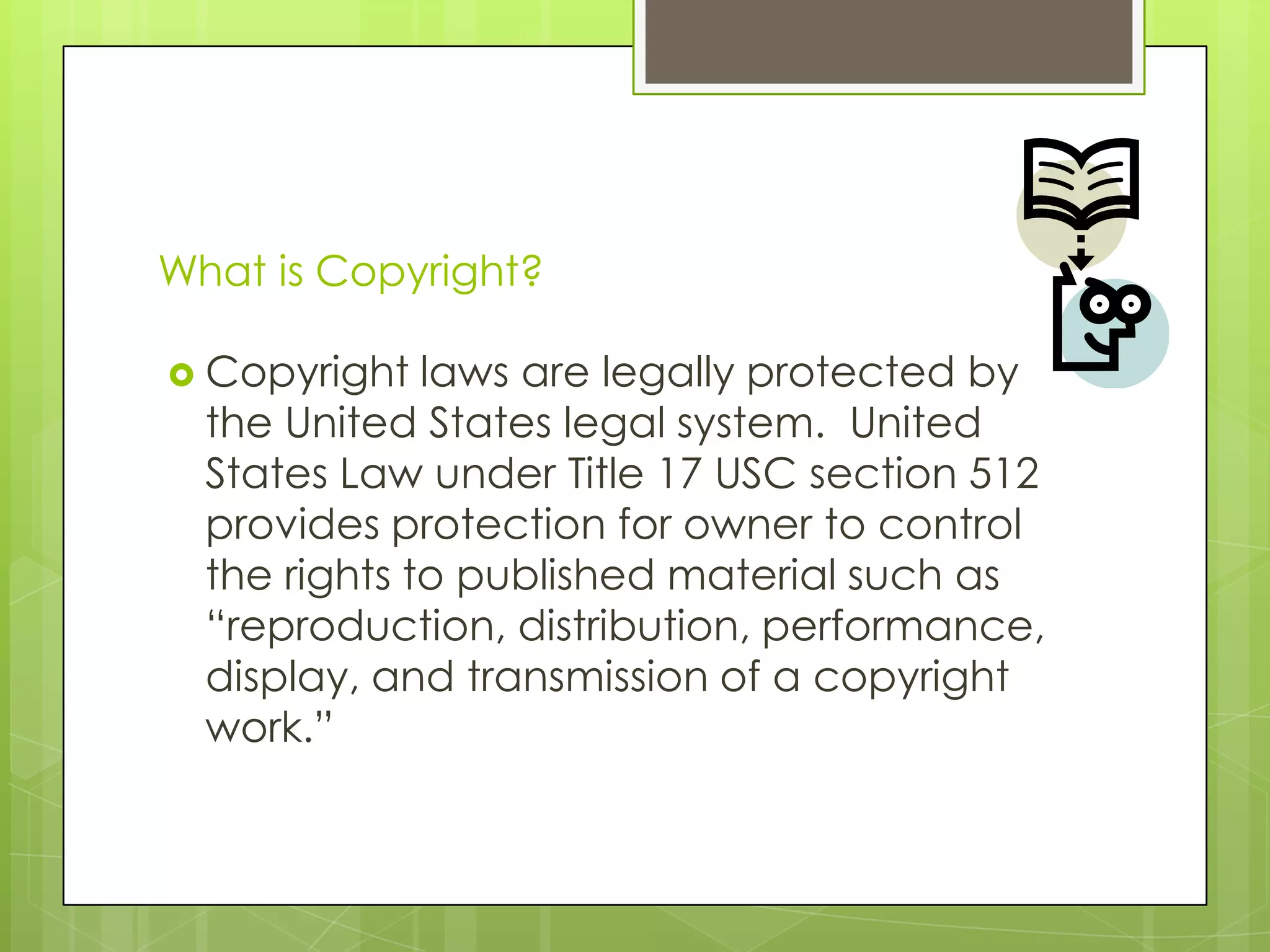 Legal and Ethical Copyright Laws | PPTX