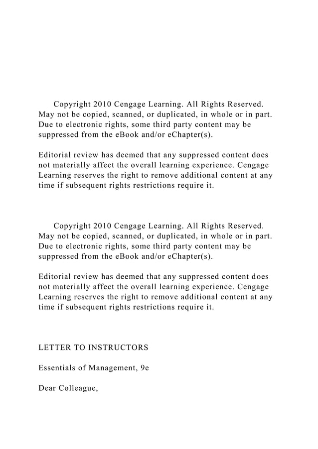 Copyright 2010 Cengage Learning. All Rights Reserved.docx