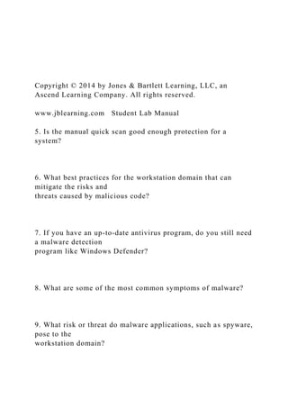 Copyright © 2014 by Jones & Bartlett Learning, LLC, an Ascend .docx