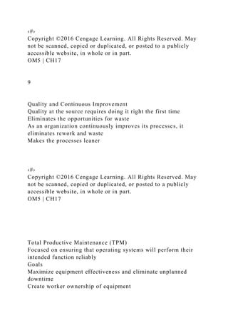 Copyright ©2016 Cengage Learning. All Rights Reserved. May not.docx ...