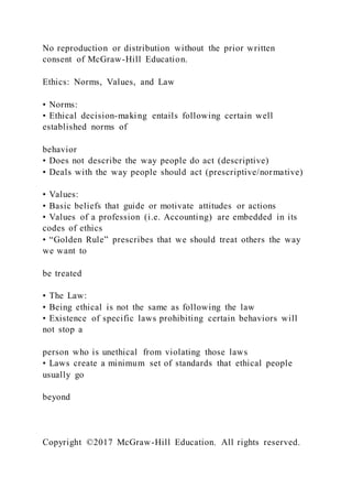 Copyright ©2017 McGraw-Hill Education. All rights reserved. No | DOCX