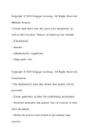 Copyright © 2019 Cengage Learning. All Rights Reserved.Ame