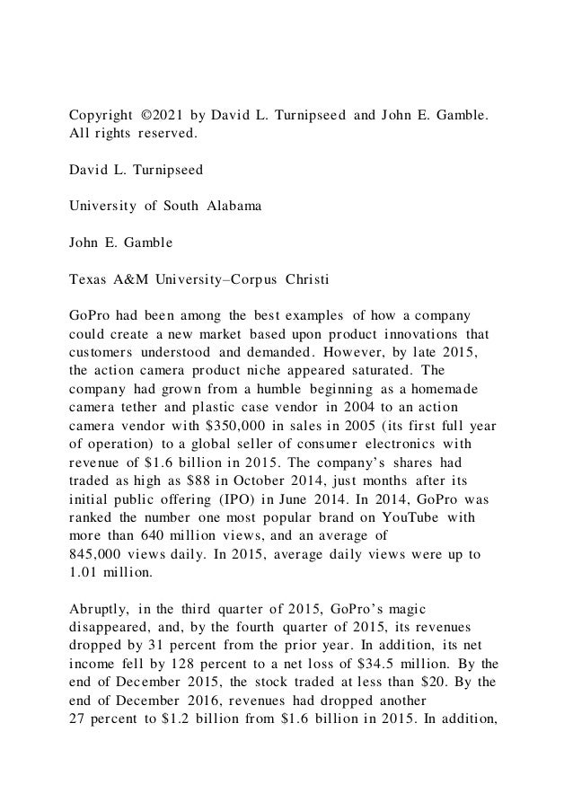 Copyright ©2021 by David L. Turnipseed and John E. Gamble. All rig | PDF