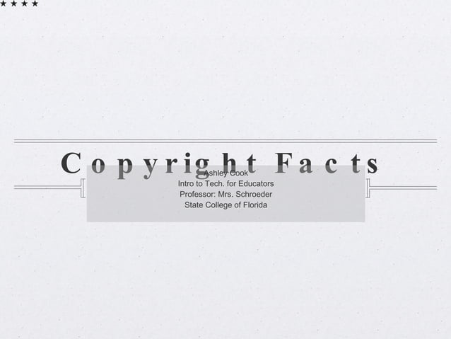 Copyright4Teachers | PPT | Law