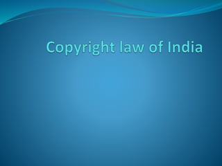 Copy right act | PPTX