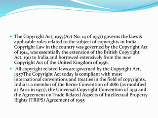 Copy right act | PPTX