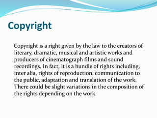 Copy right act | PPTX