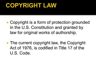 Copyright act | PPTX