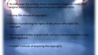 Copyright act 1957 | PPTX
