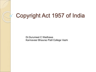 Copyright act.ppt