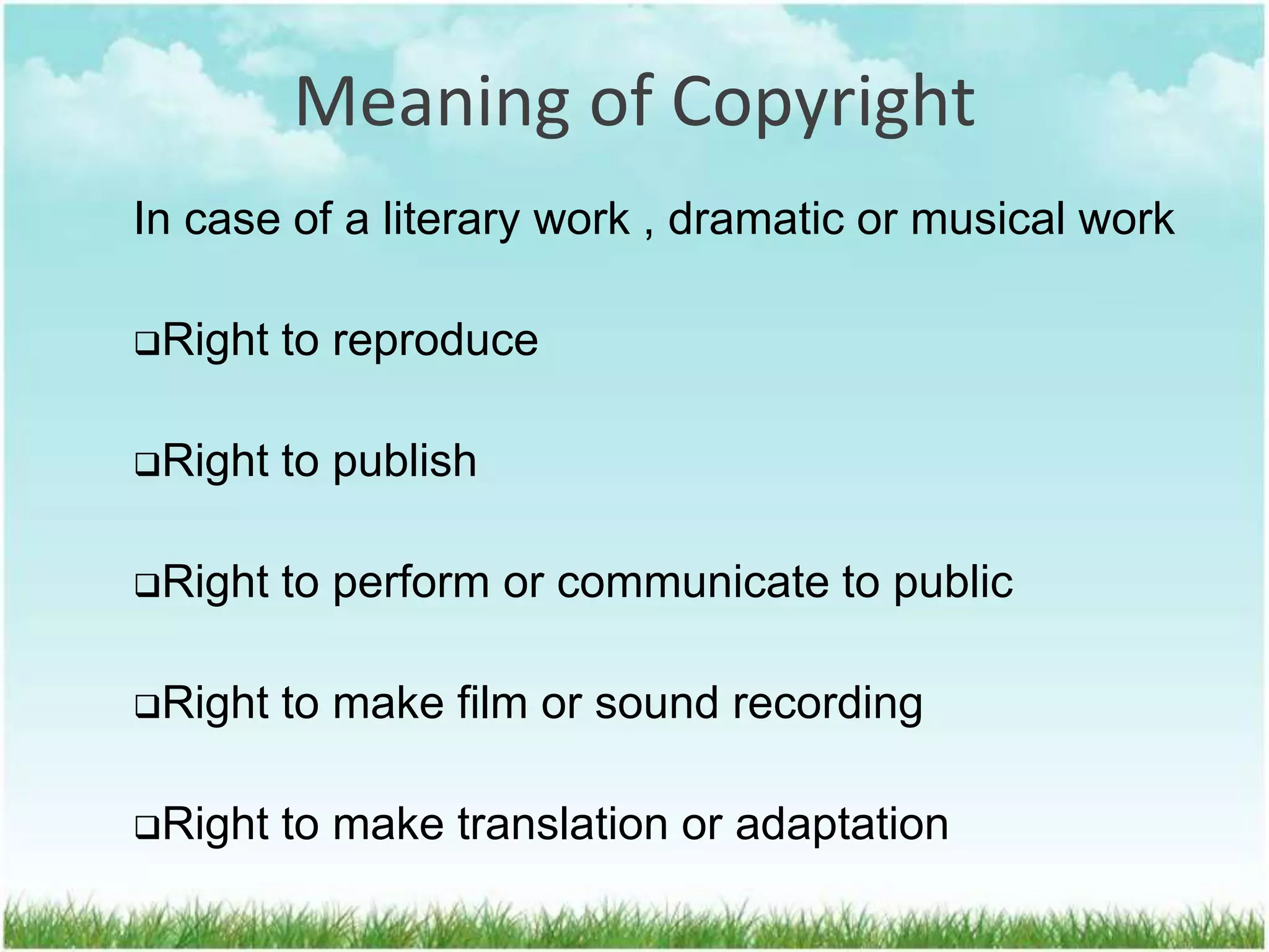 Copyright act, 1957 | PPTX