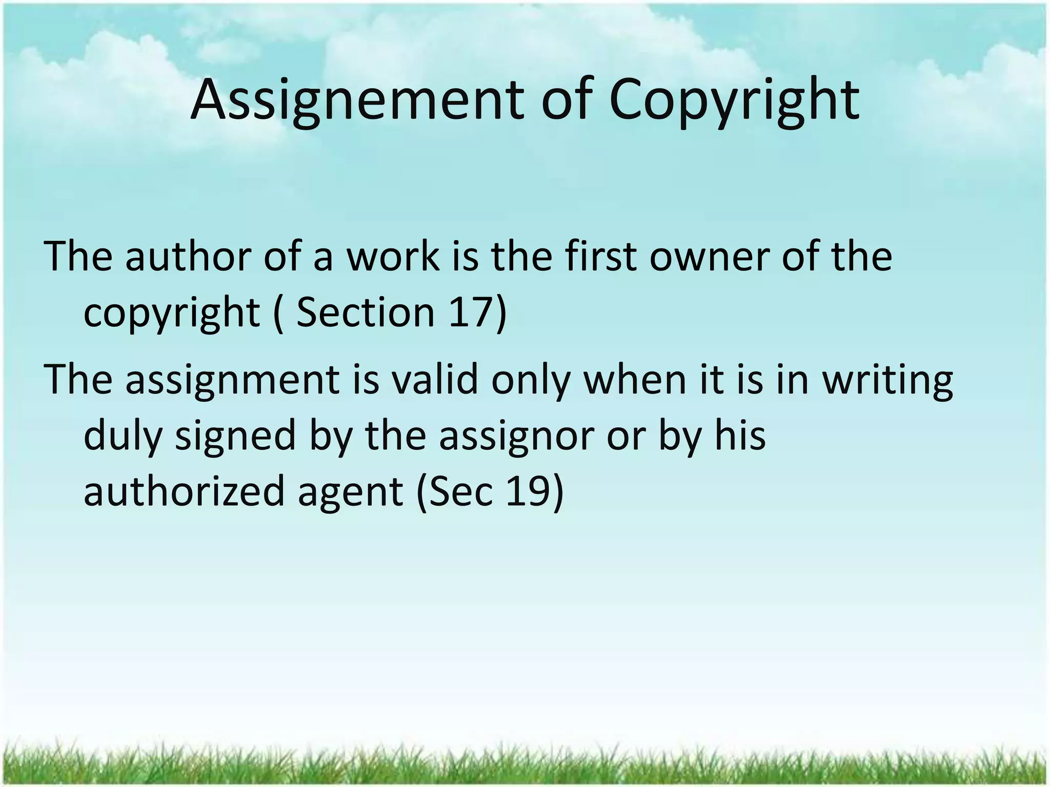 Copyright act, 1957 | PPTX