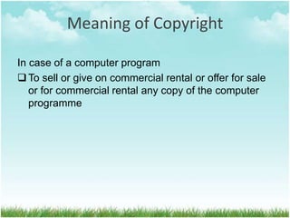 Copyright act, 1957 | PPTX