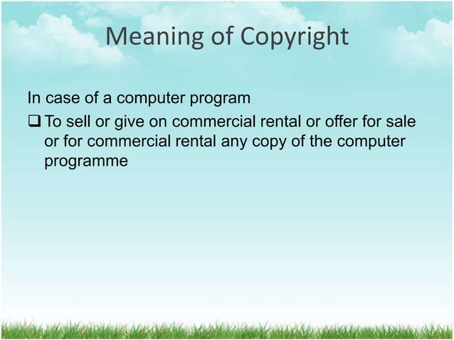 Copyright act, 1957 | PPTX | Law