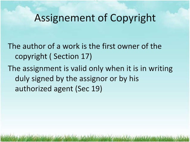 Copyright act, 1957 | PPTX | Law