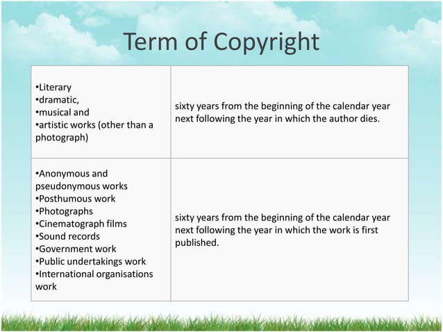 Copyright act, 1957 | PPTX | Law