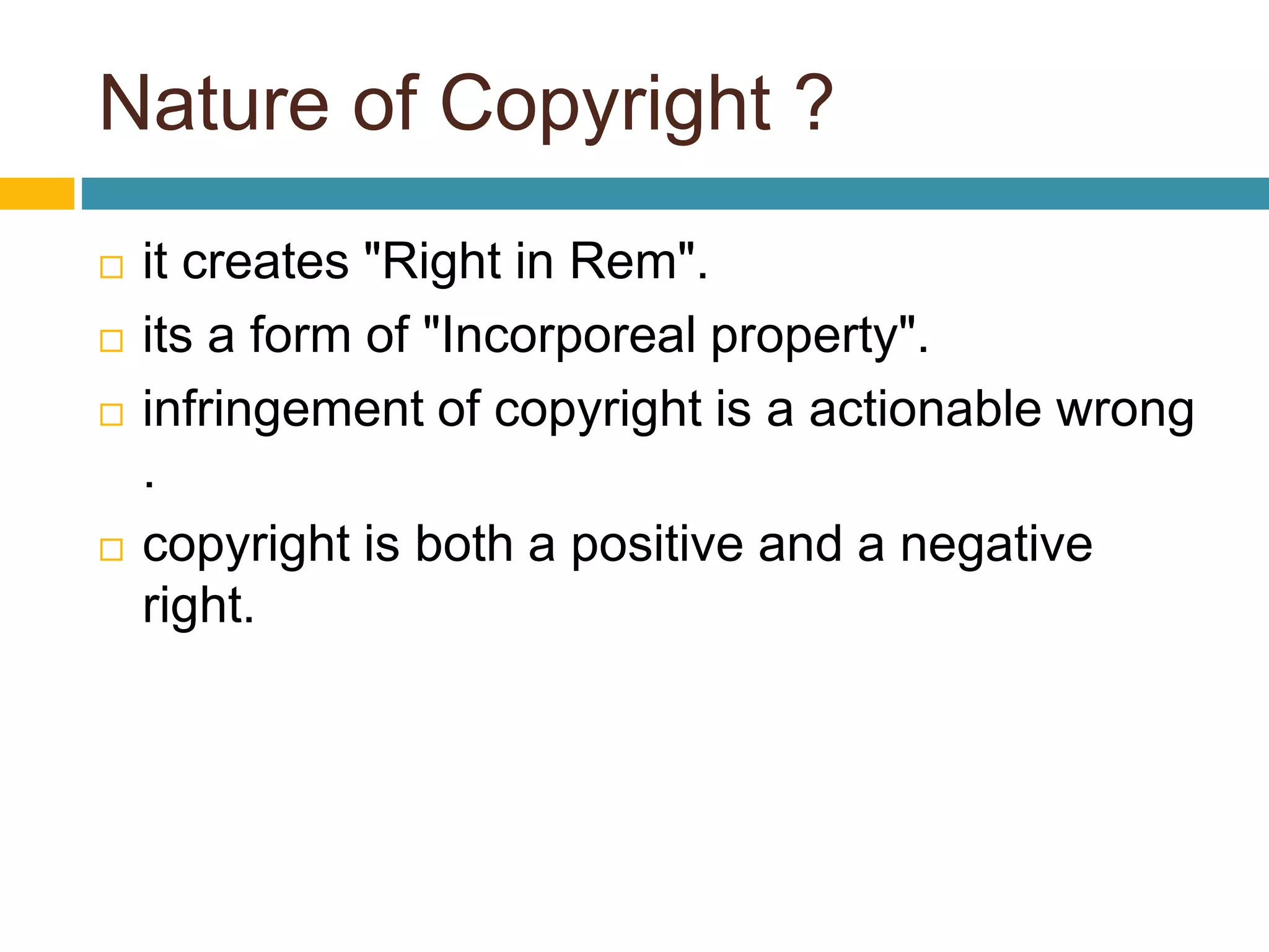 Copyright act 1957 | PPTX