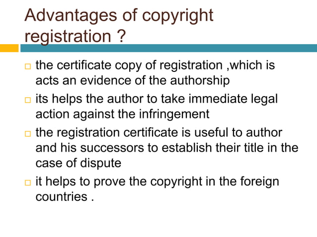 Copyright act 1957 | PPTX | Law