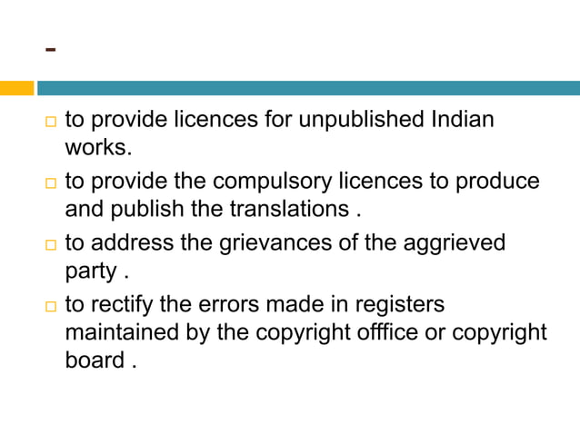 Copyright act 1957 | PPTX | Law