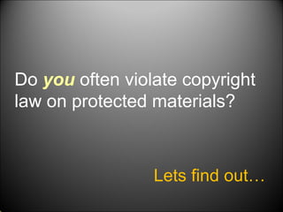 copyright or copy wrong? | PPT | Desktop Publishing | Computer Software ...